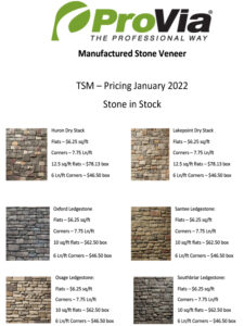 ProVia Veneer Stone - Thompson Stone and Marble